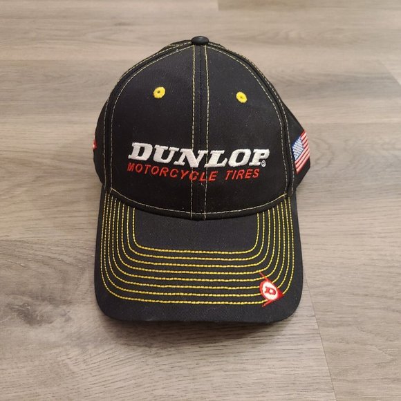 Accessories | Dunlop Motorcycle Tires Hat Cap Otto Strapback Usa Flag ...